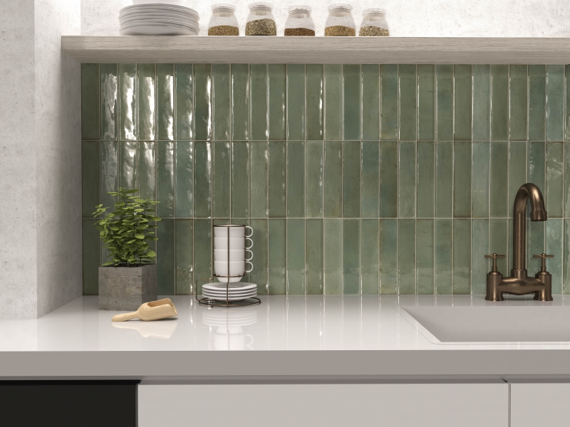Artisan listello 25X60 verde - Rivestimento Cucina - Savoia - Outlet ...