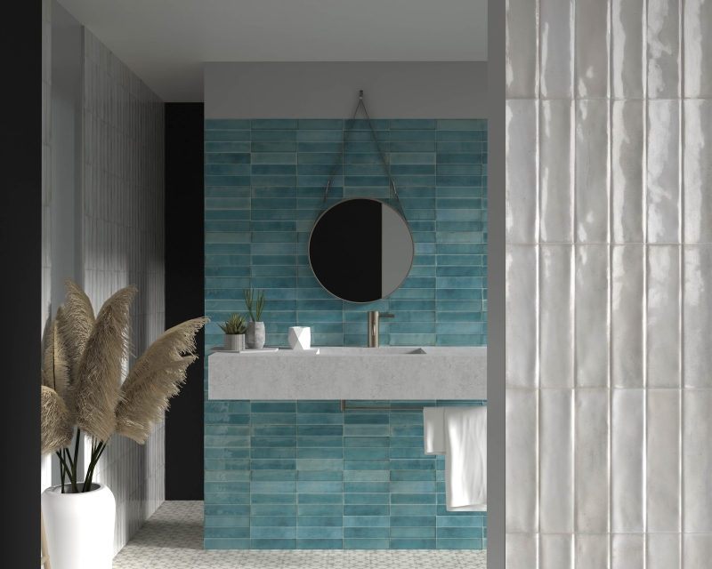 Artisan Listello 25X60 azzurro - Rivestimento Cucina - Savoia - Outlet ...